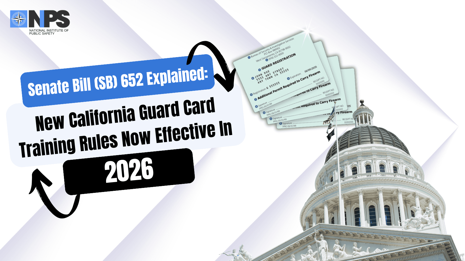 Updated California SB 652 Guard Card Training 2026 Info